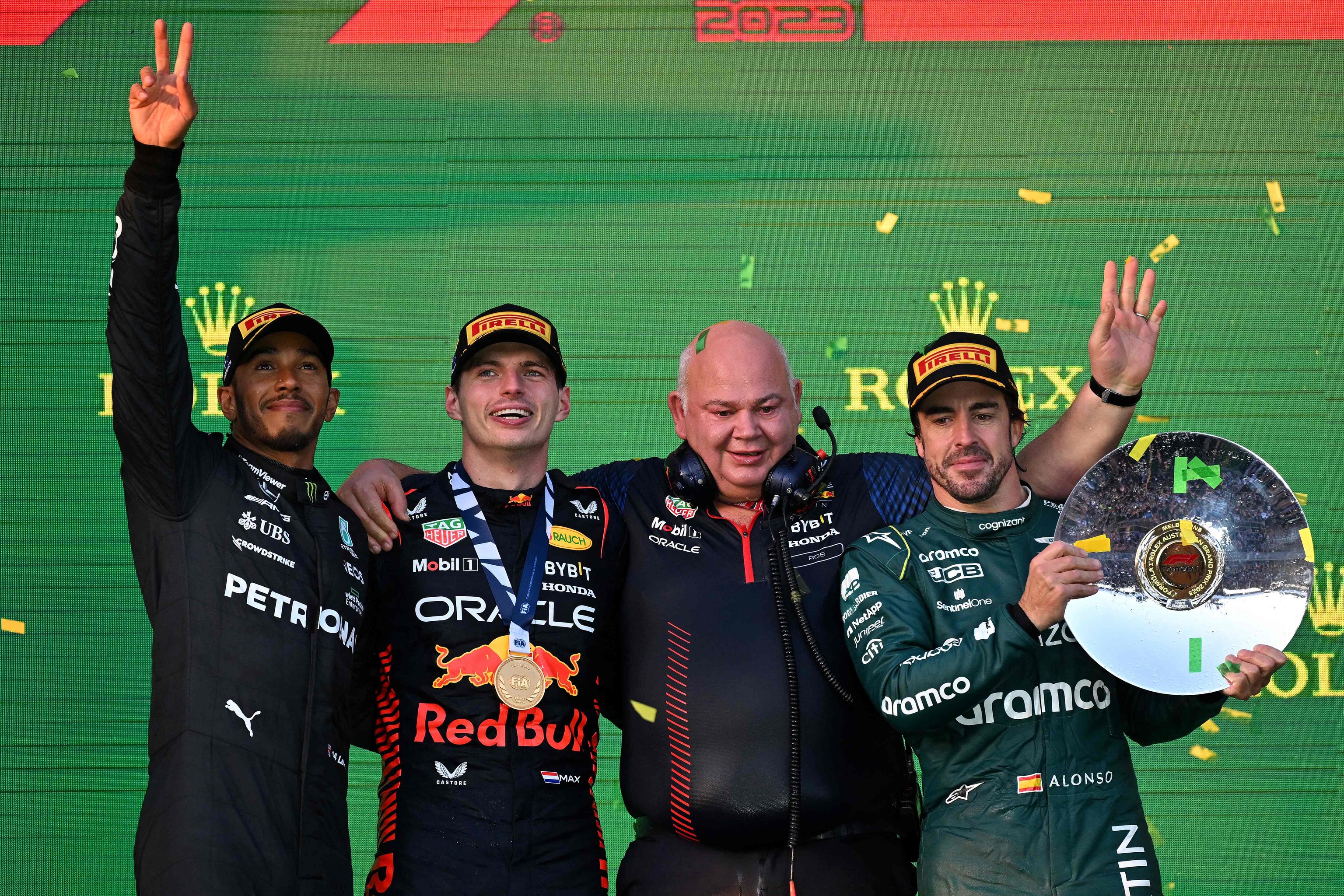 F1: Alonso se atrinchera en el podio entre un caos histórico en ...