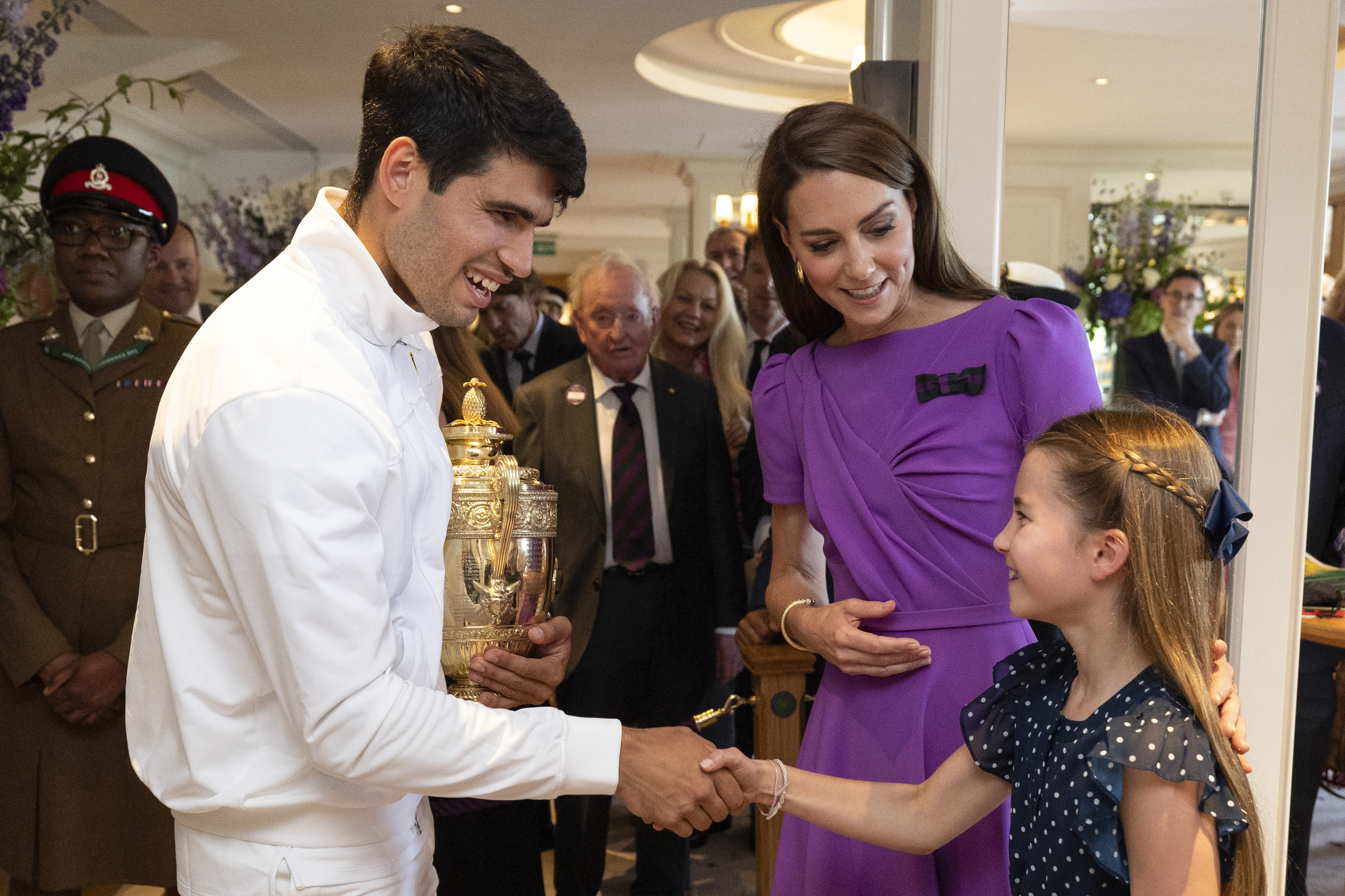 Wimbledon: Alcaraz, una charla con Kate Middleton, retraso en el baile ...
