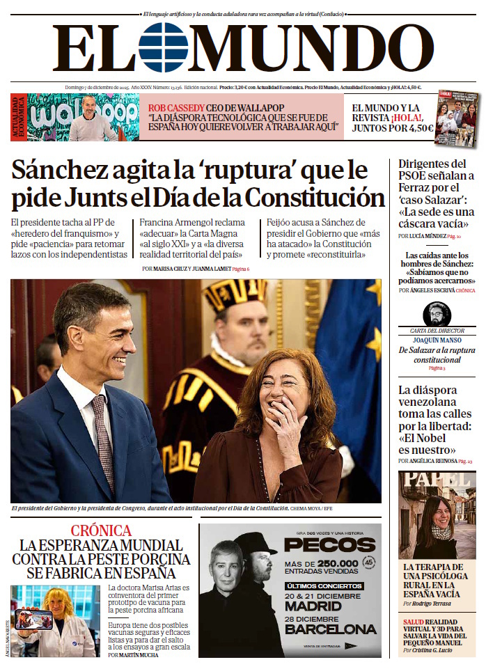 Portada EL MUNDO hoy - Edición impresa | EL MUNDO