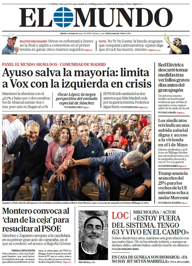 Portada EL MUNDO hoy - Edición impresa | EL MUNDO