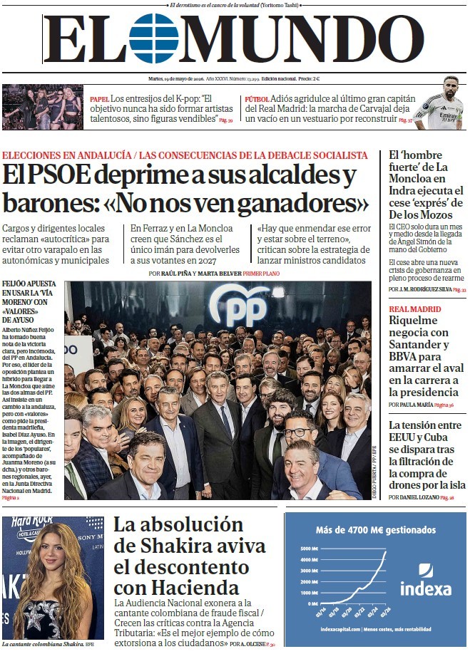 Portada EL MUNDO hoy - Edición impresa | EL MUNDO