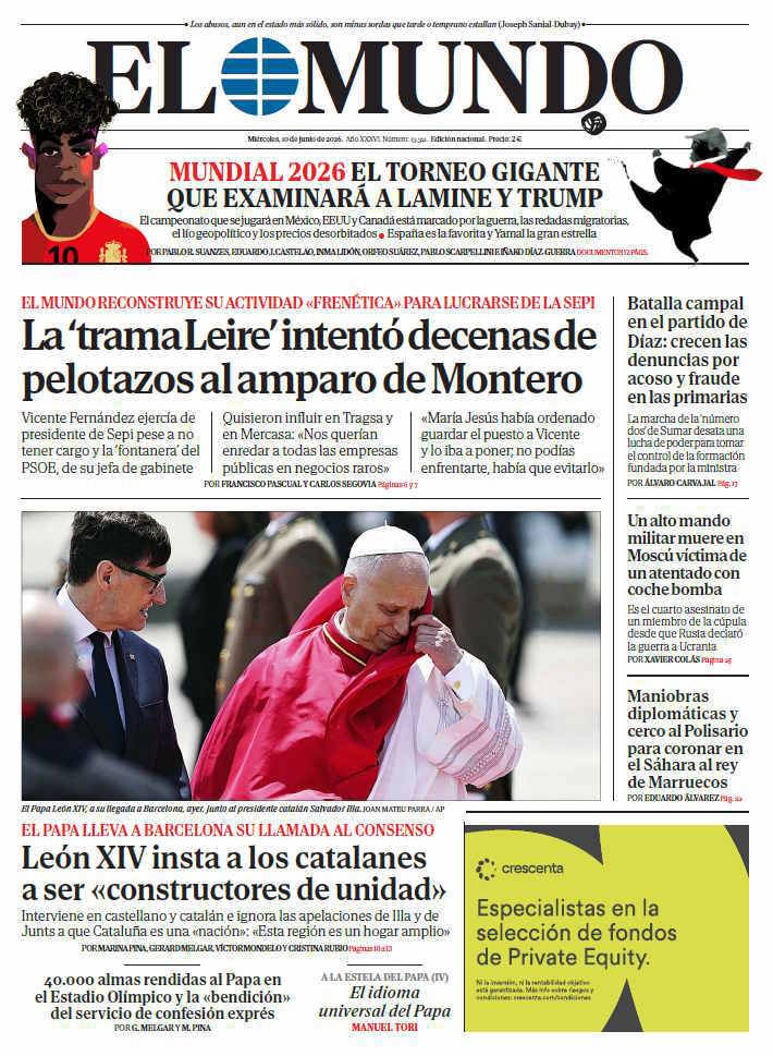 Portada EL MUNDO hoy - Edición impresa | EL MUNDO