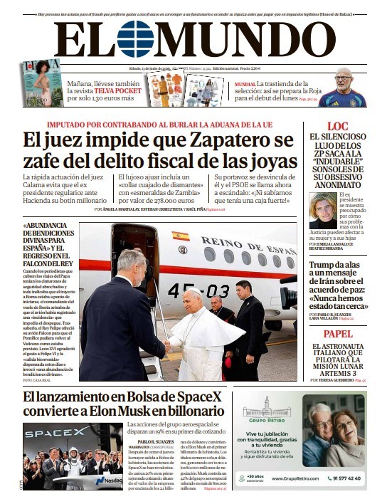 Portada EL MUNDO hoy - Edición impresa | EL MUNDO