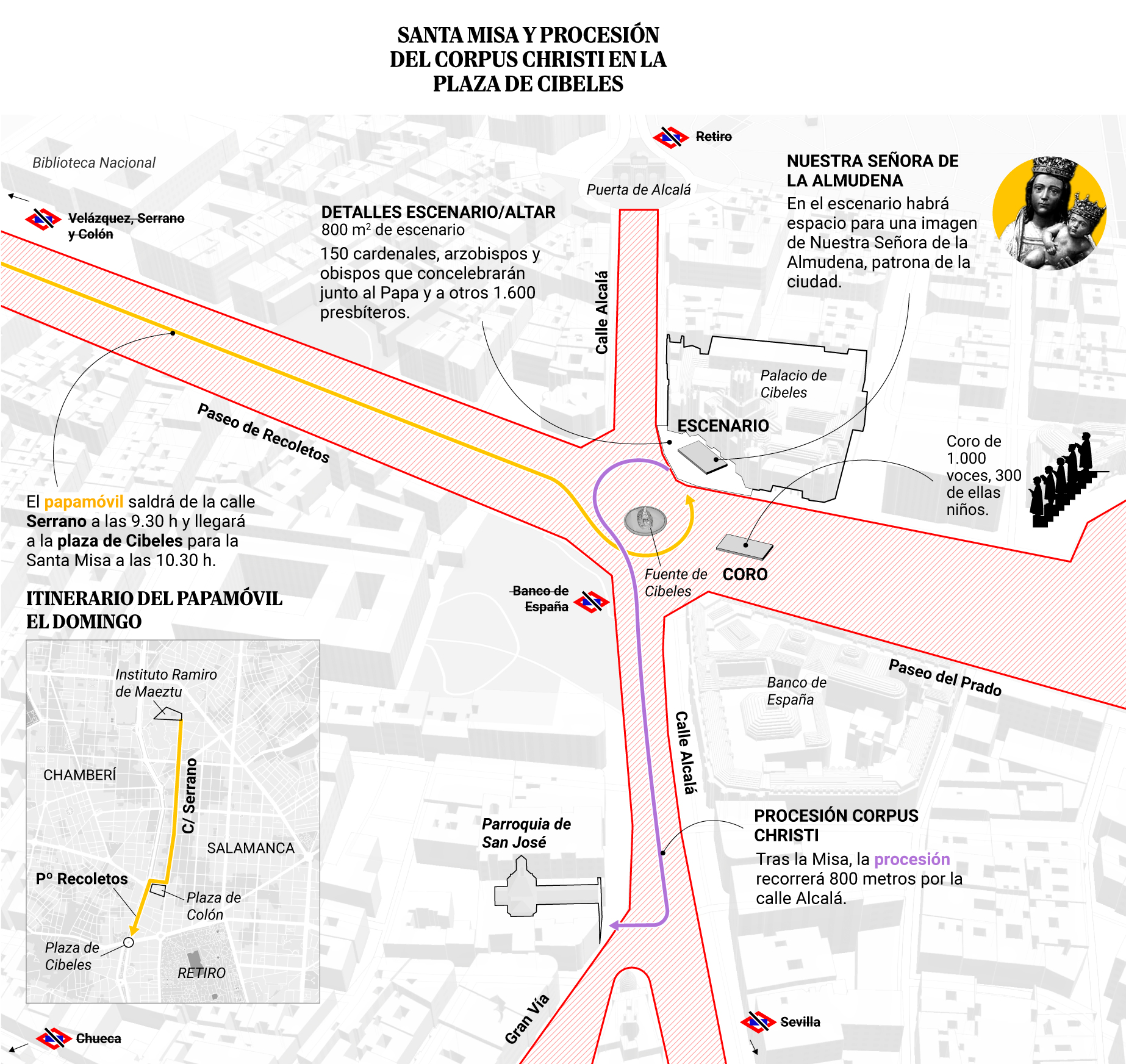 Madrid recibe al Papa León XIV: guía gráfica del día a día de su visita ...